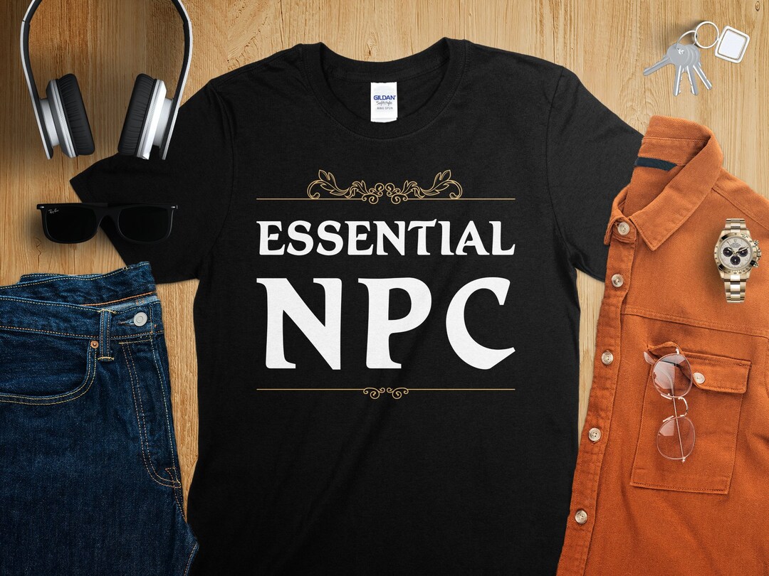 Essential NPC Shirt Dungeons Tabletop RPG Roleplaying Dragons D20 Shirt ...