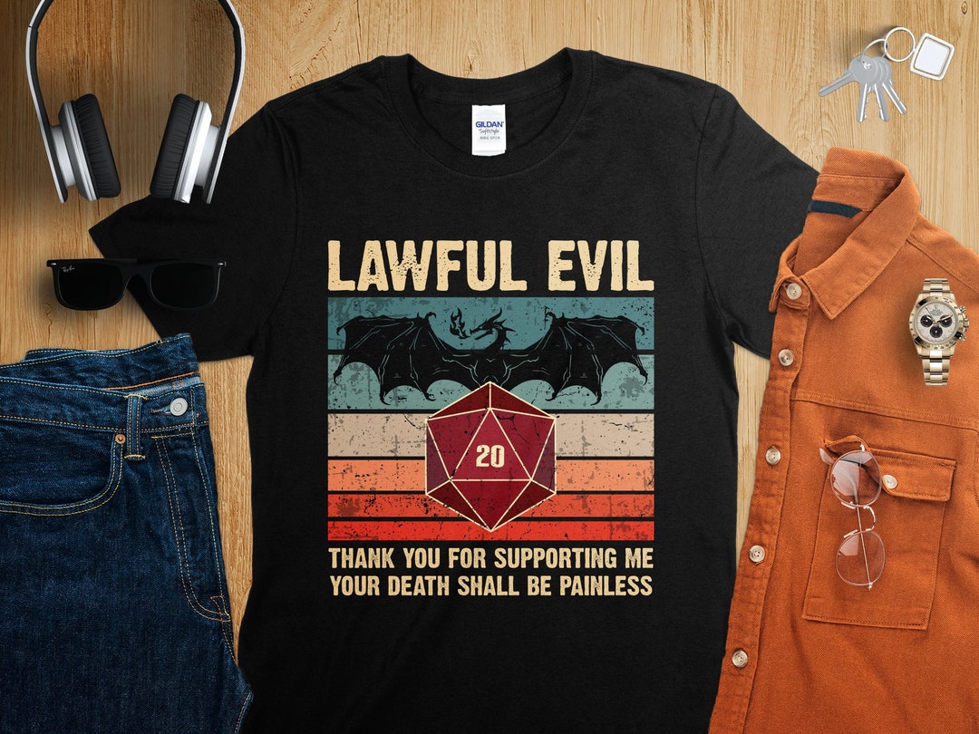 Lawful Evil Funny Alignment Dungeons Tabletop RPG Roleplaying Dragons ...