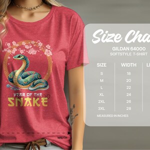 Chinese New Year Snake T-shirt Lunar New Year Zodiac Snake Tee Cherry ...