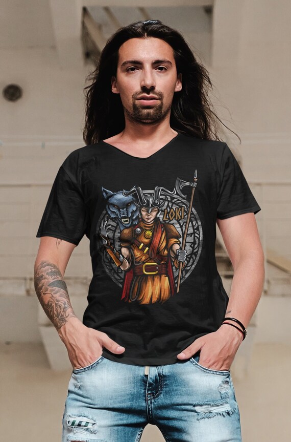 Loki Norse Mythology Shirt Valhalla Viking Nordic Gods | Etsy