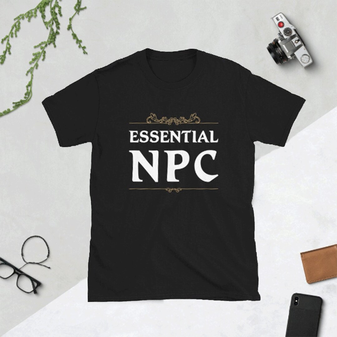 Essential NPC Shirt, NPC Shirt, Dnd Quest Shirt, Gaming T-shirt, D20 ...