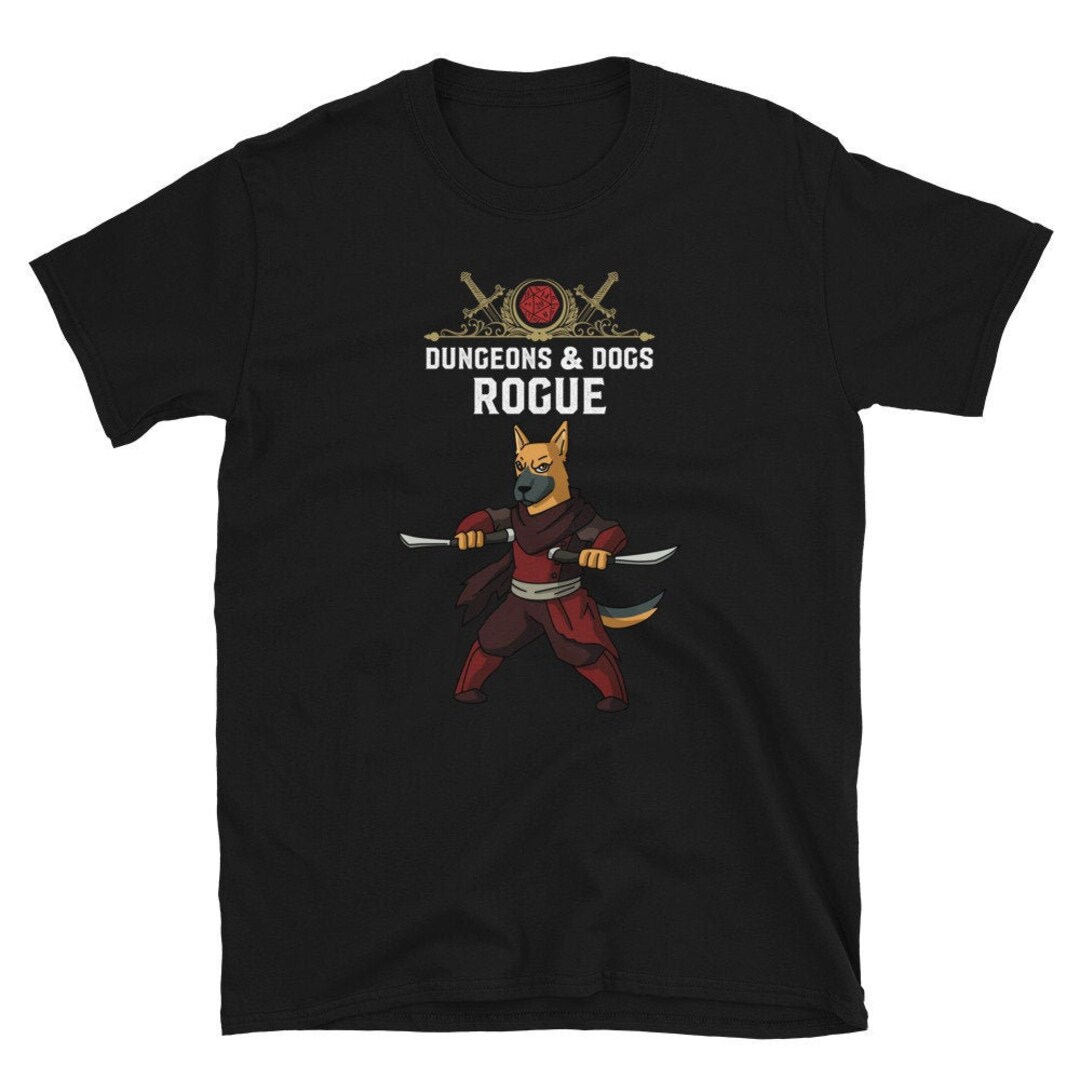 Dungeons and Dogs T-shirt, German Shepherd Dog Rogue, DND Inspired Gift ...