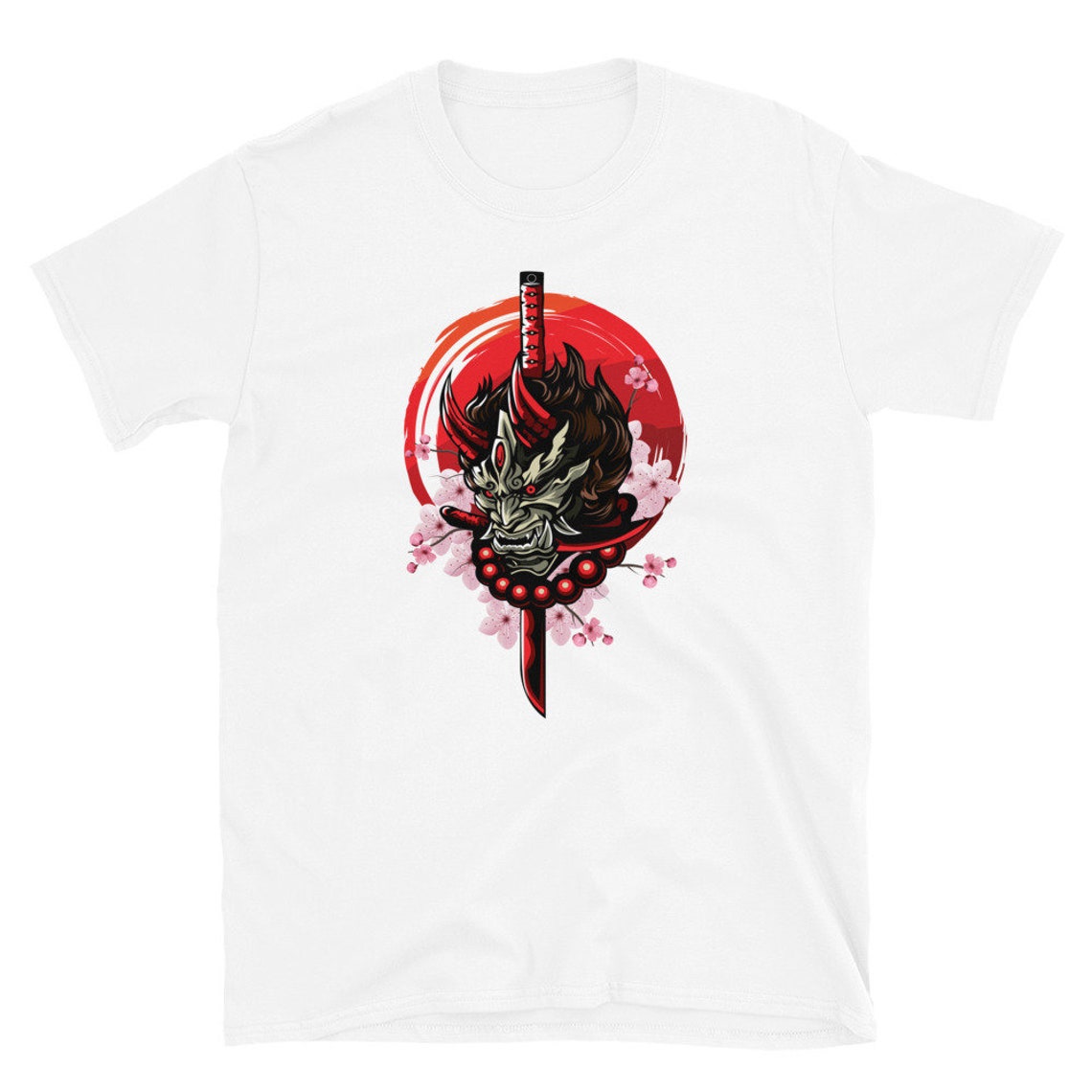 Camisa japonesa samurai oni demoníaca espada japonesa samurai - Etsy España