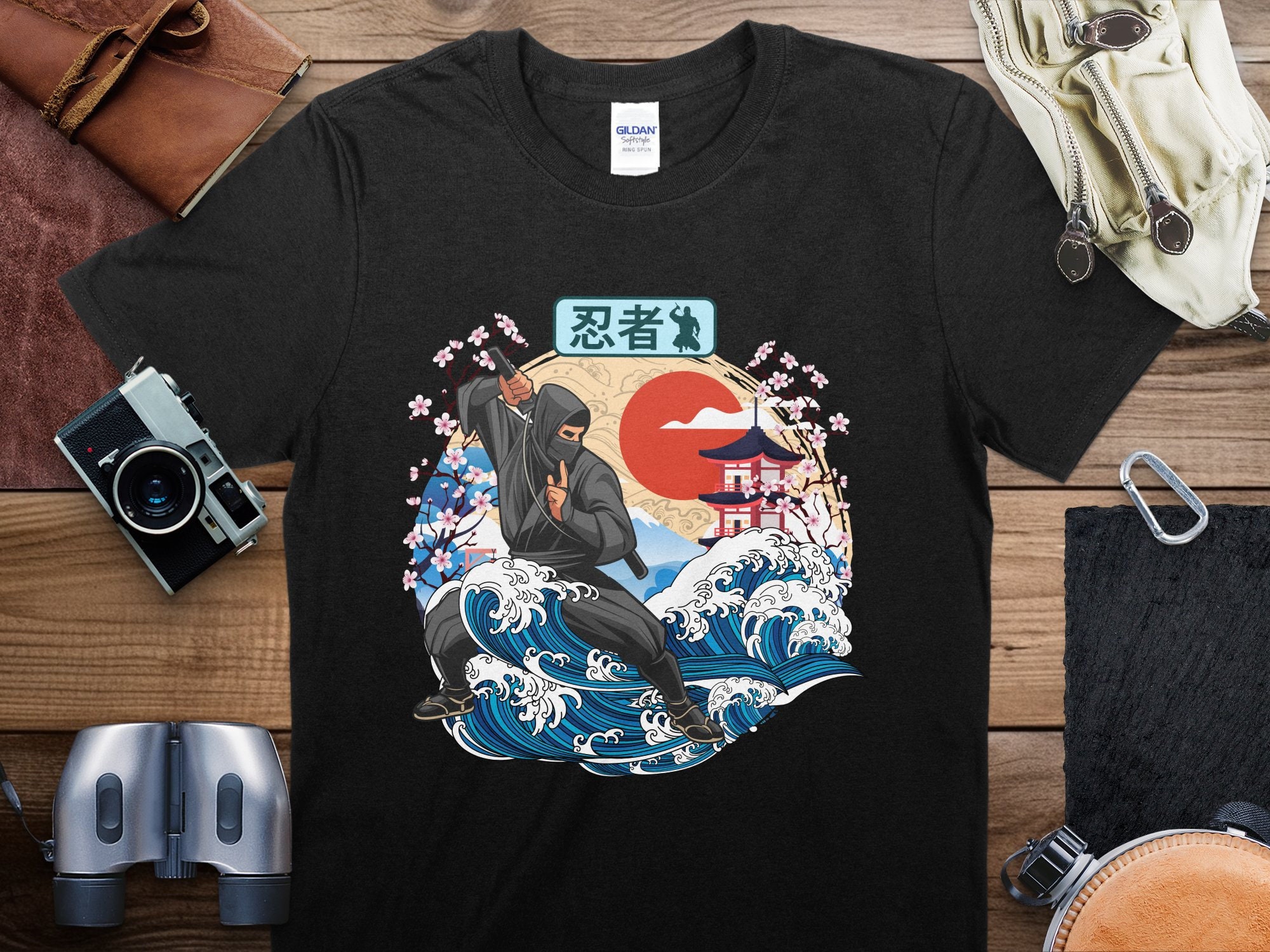 Ninja Warrior Graphic T-shirt, Japanese Art Inspired Tee, Traditional ...