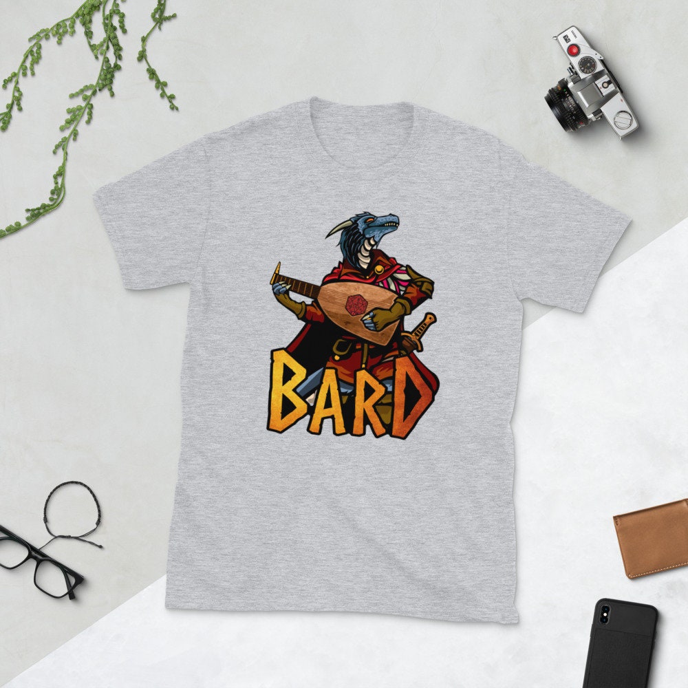Dungeons Tabletop D20 Dragon Bard Shirt DND Inspired Gift | Etsy India