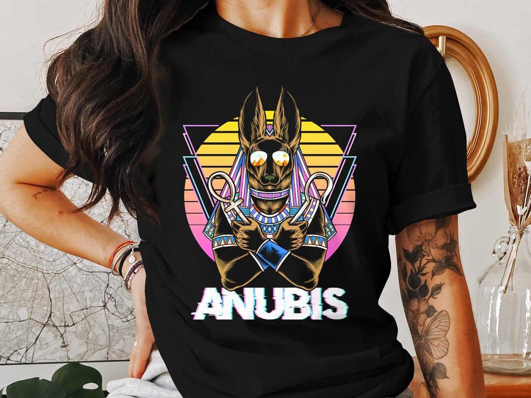 Egyptian Mythology Anubis T-shirt, God of the Dead, Ancient Egypt Deity ...