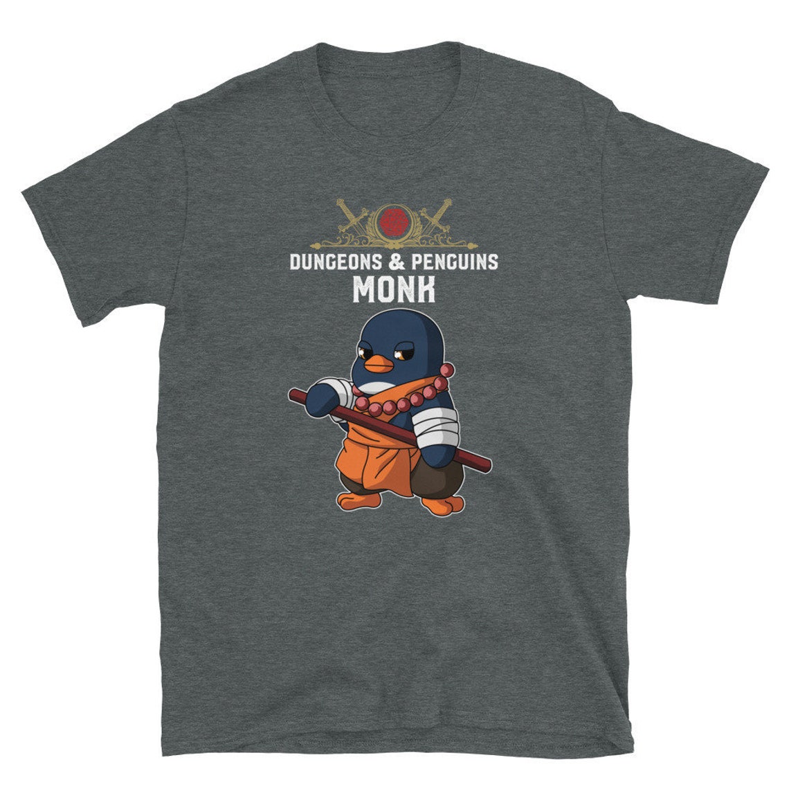 Dungeons and Penguins Monk Shirt DND Inspired Gift D&D - Etsy