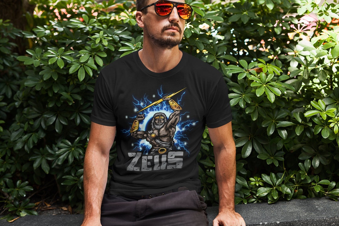 Zeus Ancient Greek Mythology God of Thunder and Lighting Unisex T-shirt ...