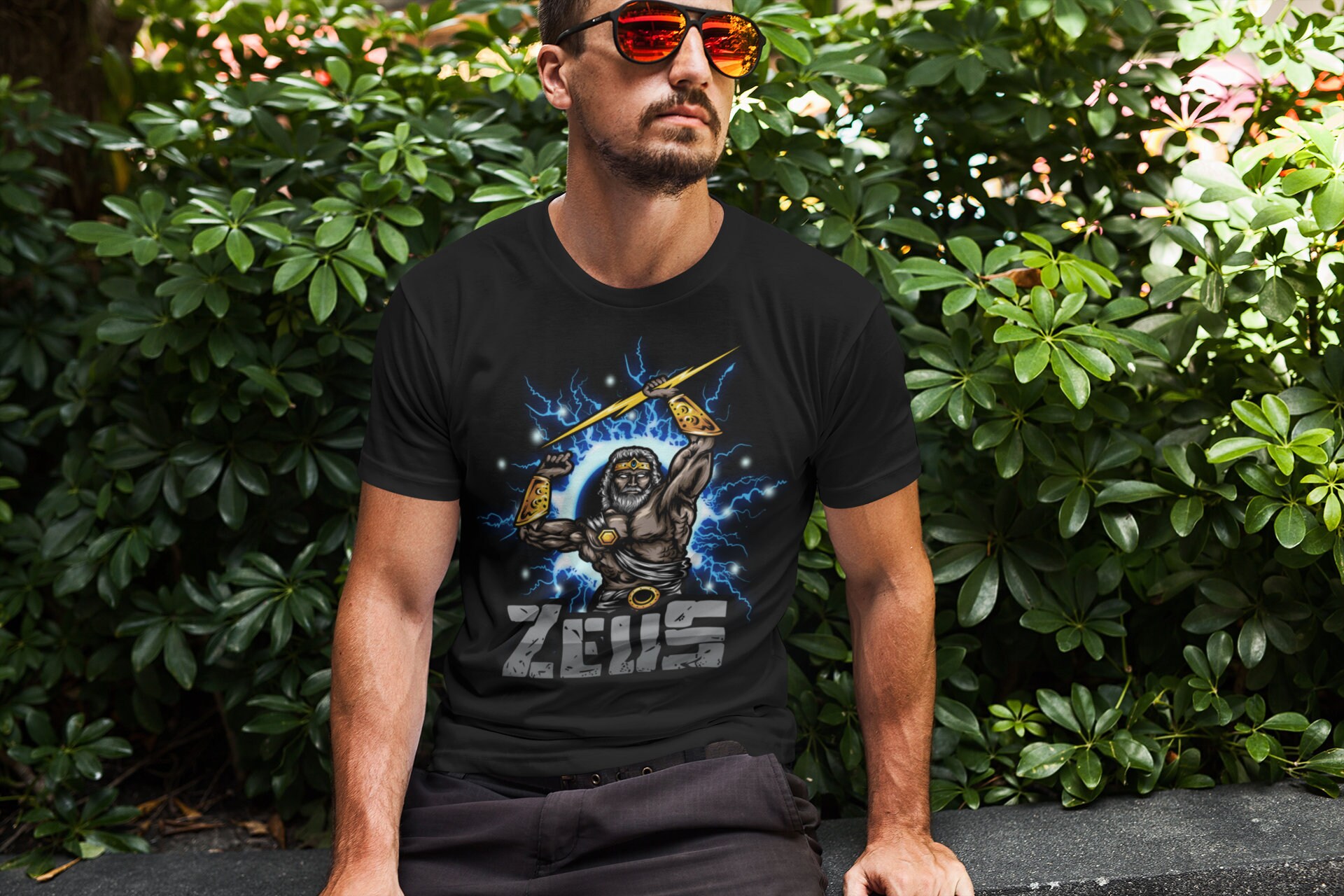 Zeus Ancient Greek Mythology God of Thunder and Lighting Unisex T-shirt ...
