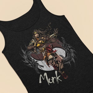 Monk Dungeons Fantasy Shirt / Dnd Roleplaying Tabletop Gaming / D20 RPG ...