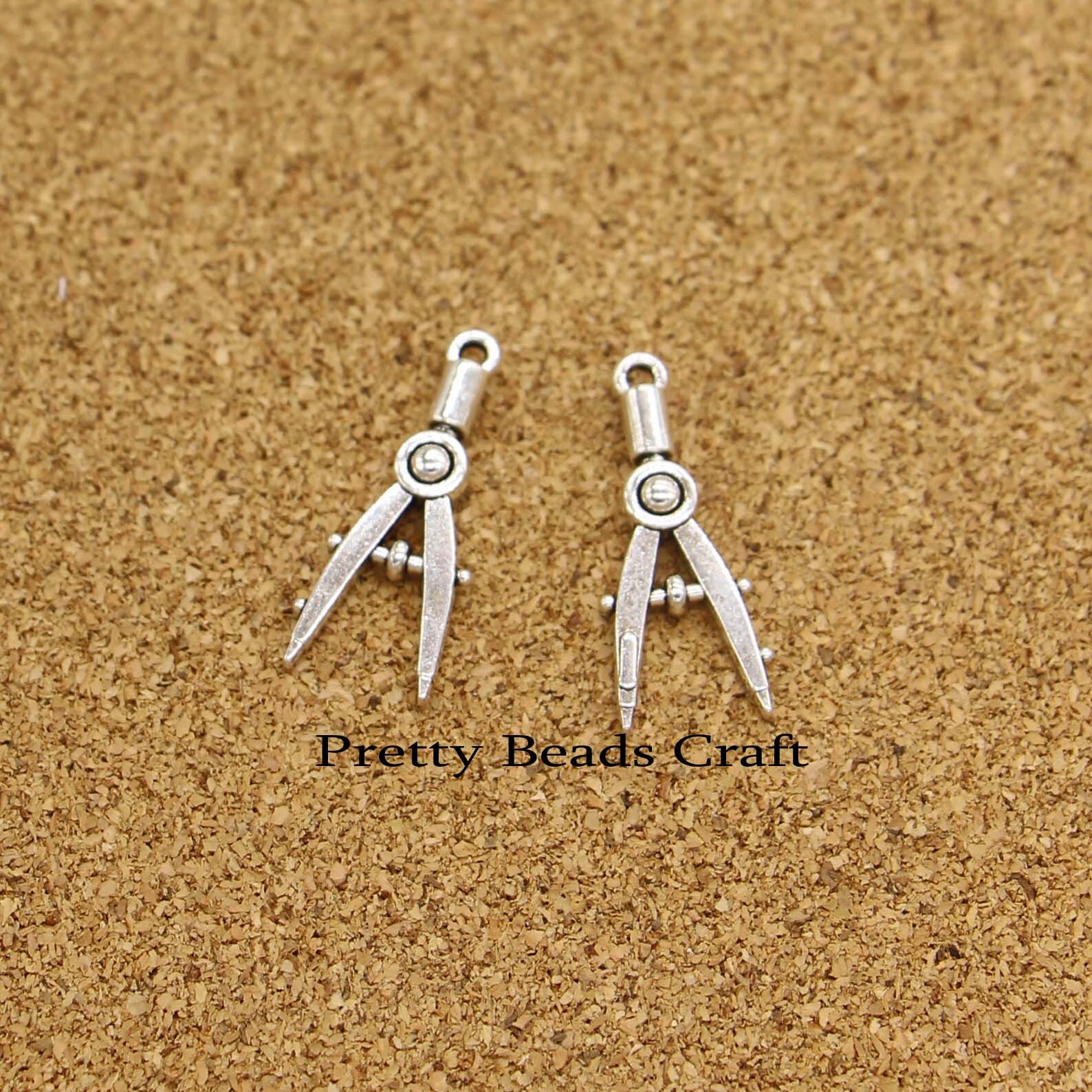 25 Drafting Math Compass Charms Tool Charms Pendants Crafts - Etsy