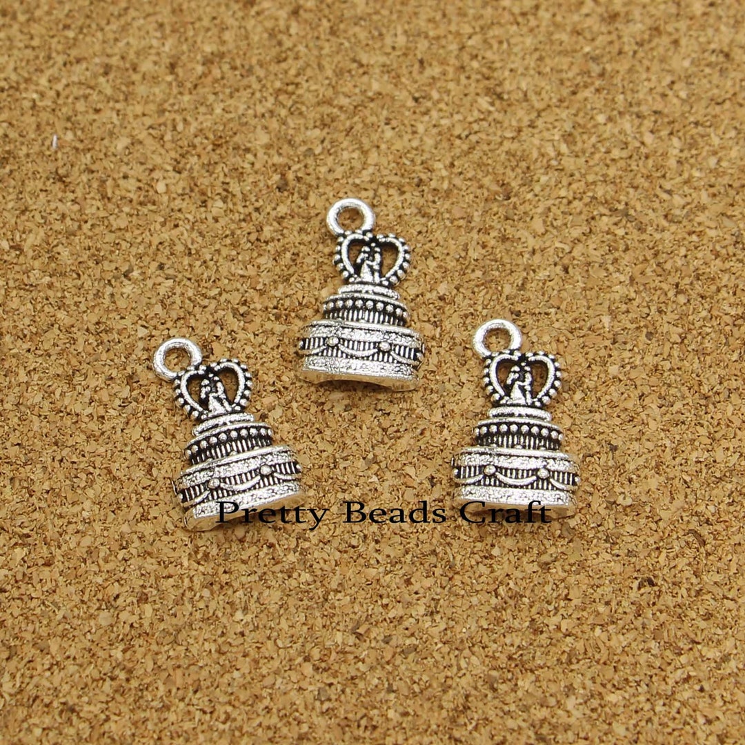 25 Wedding Cake Charms Cake Charms Pendants Crafts Jewelry Making ...