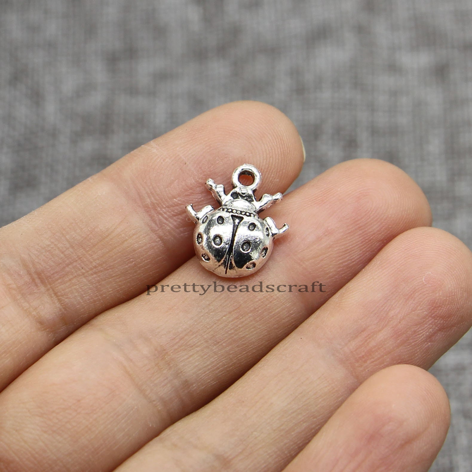 30 Ladybug Bug Charms Insect Charms Crafts Jewelry Making DIY Supplies ...