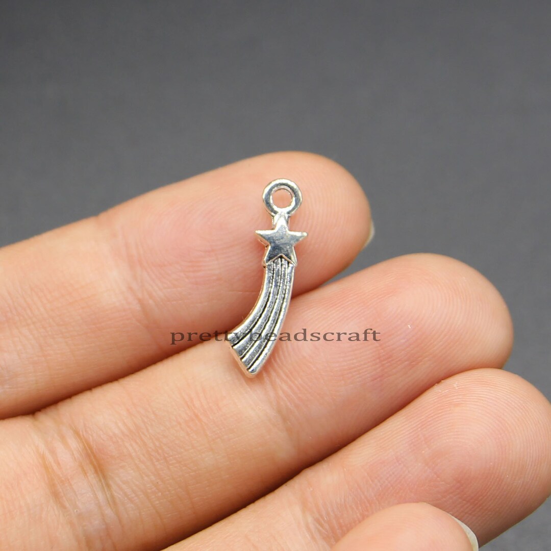 50 Shootting Star Charm Celestial Fantasy Night Sky Charm Bulk Charm ...