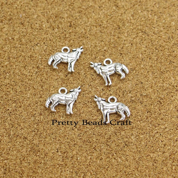 30 Wolf Charms Wildlife Animal Wolves Charm Crafts Supplies - Etsy UK