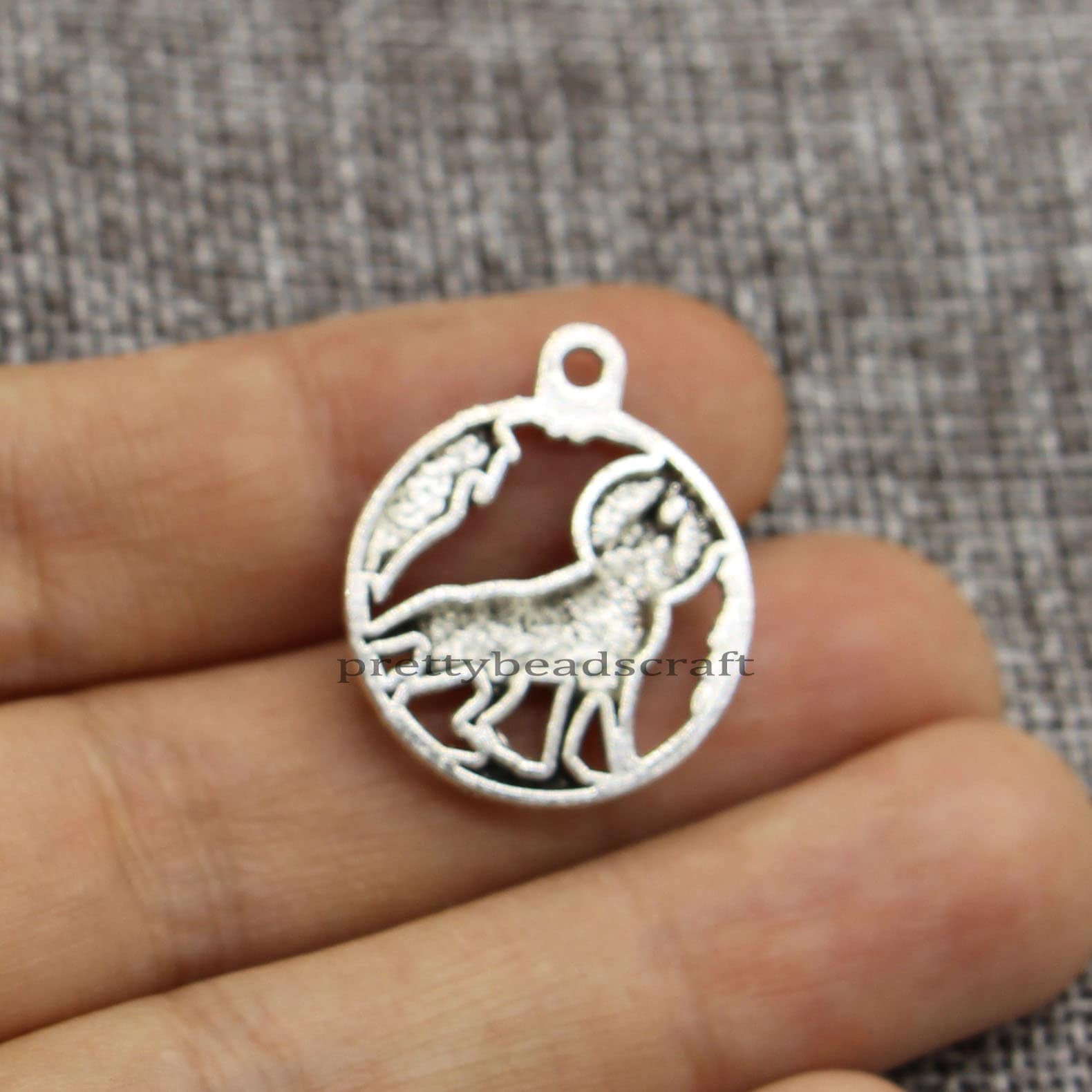 20 Large Howling Wolf Charms Pendants Wildlife Animal Wolves Charm ...