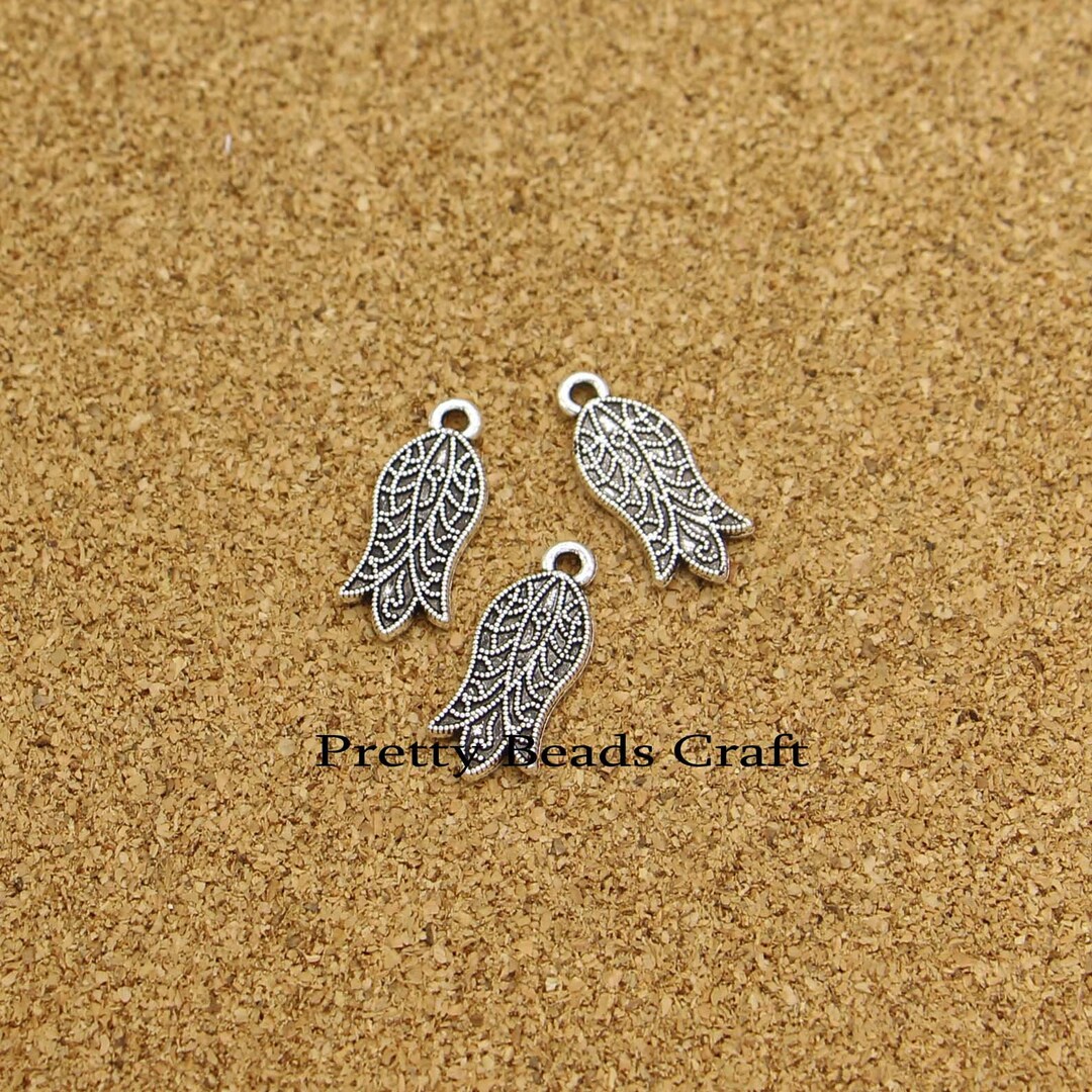 30 Tulip Flower Charms Floral Charm Pendants Crafts Supplies Antique ...