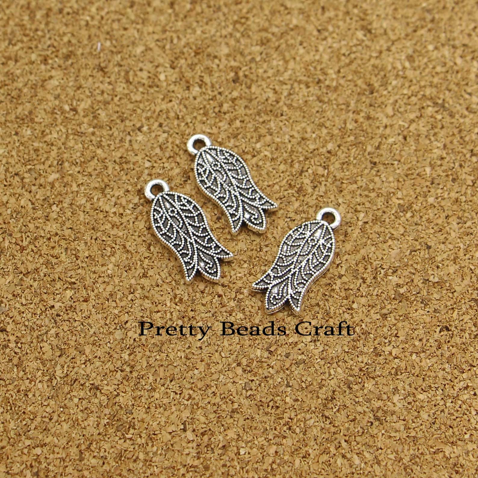 30 Tulip Flower Charms Floral Charm Pendants Crafts Supplies Antique ...