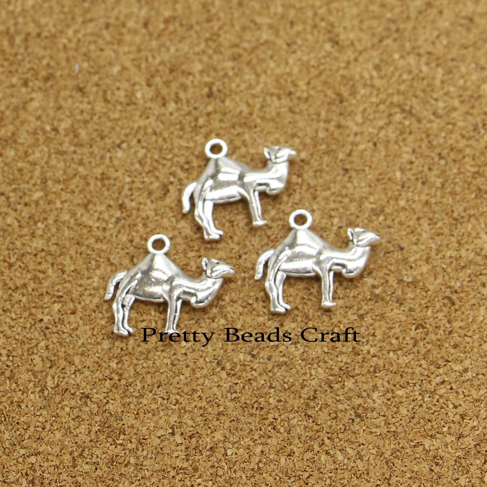 15 Camel Charms Desert Animal Zoo Charm Crafts Supplies Antique Silver ...