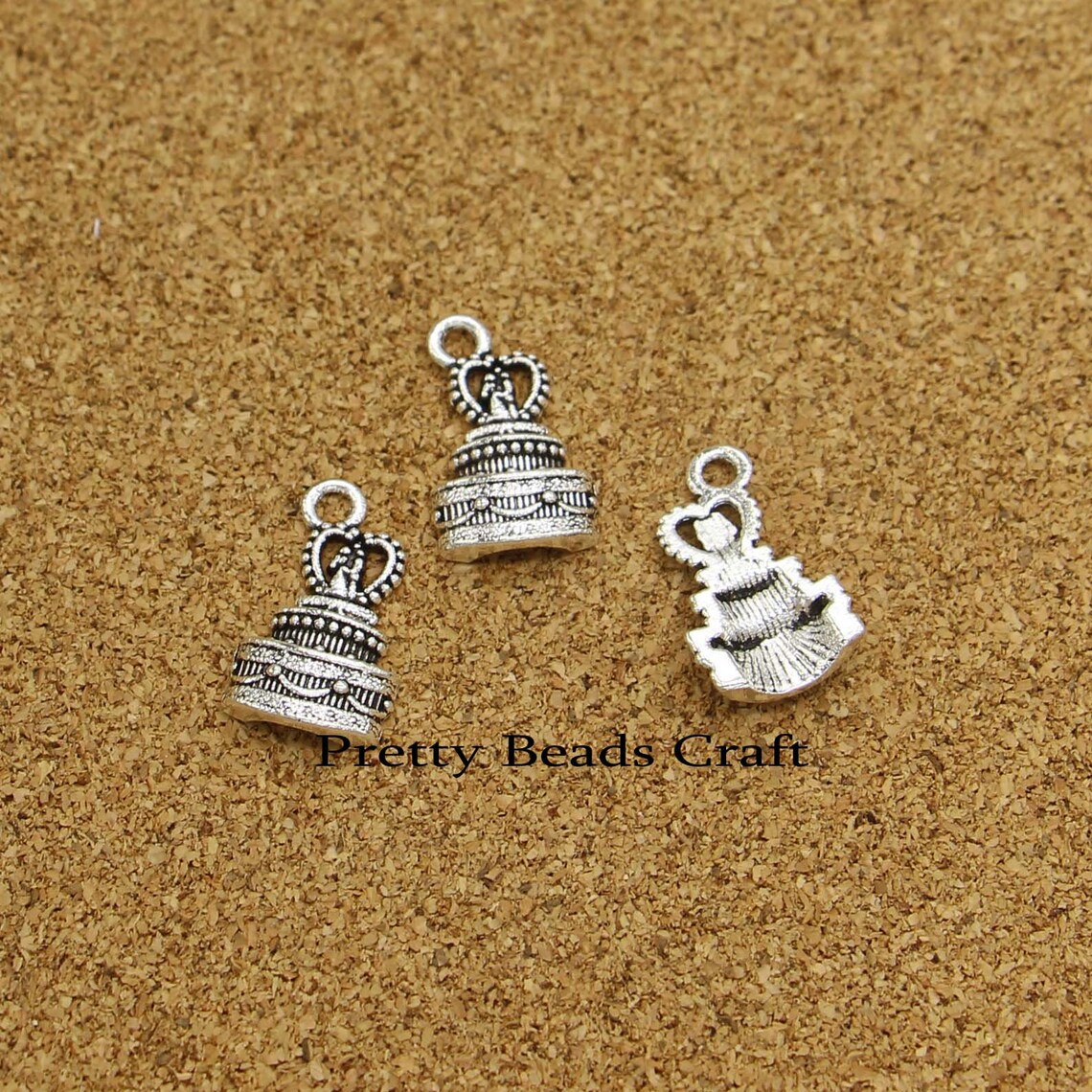 25 Wedding Cake Charms Cake Charms Pendants Crafts Jewelry Making ...