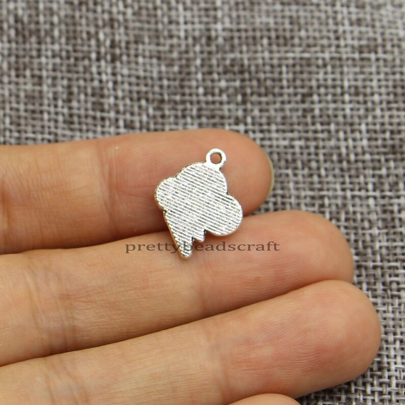 50 Cloud Lightning Charms Rain Cloud Charms Weather Charms Bulk ...