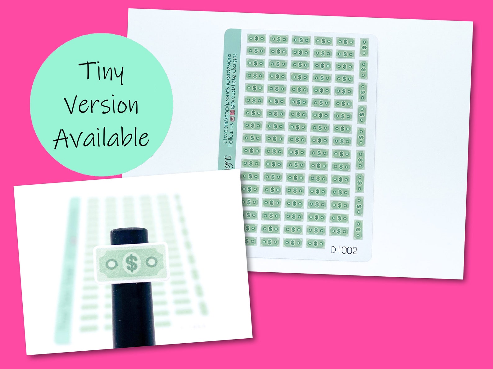 Dollar Bill Icon Stickers - Etsy