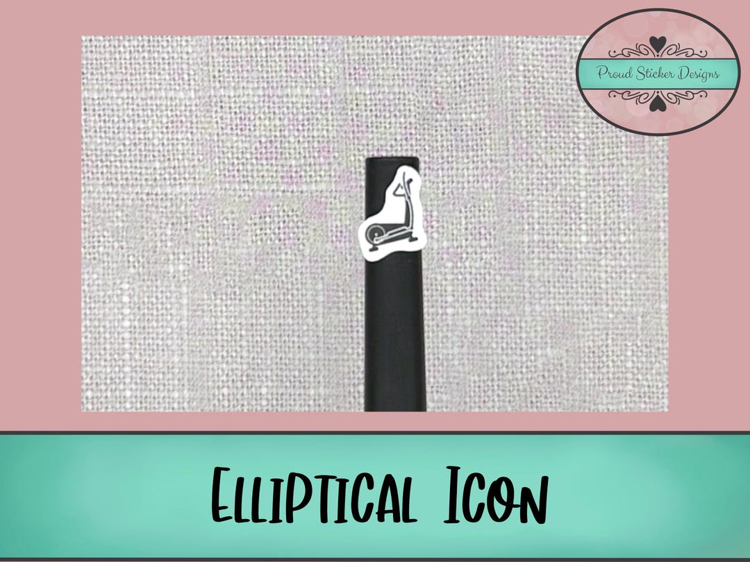 Elliptical Icon Stickers - Etsy
