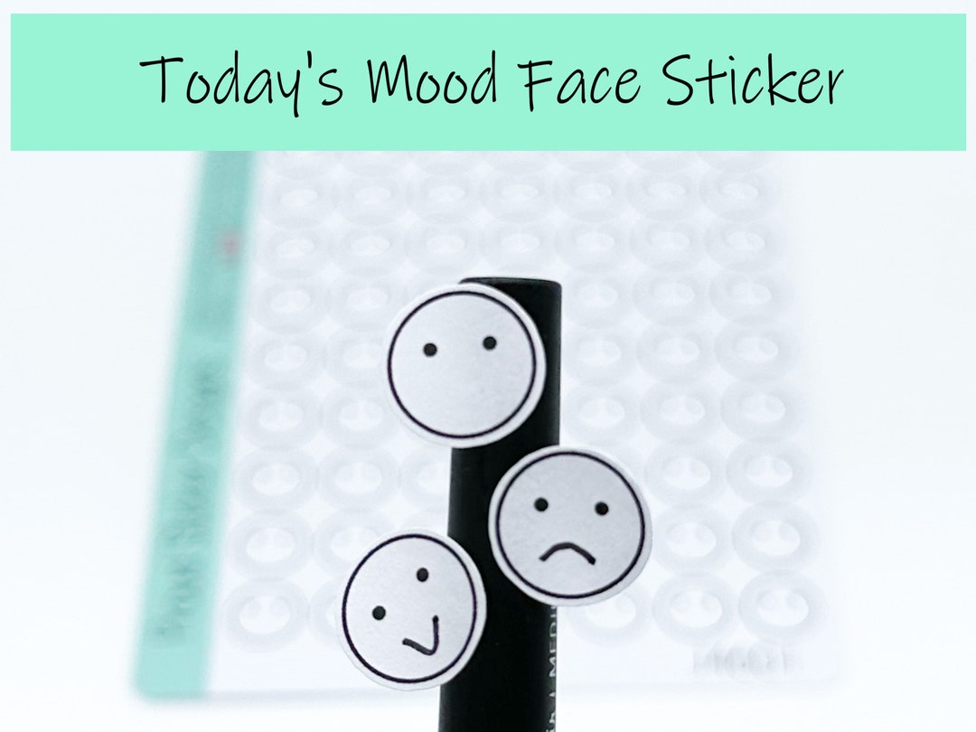 Mood Face Stickers - Etsy