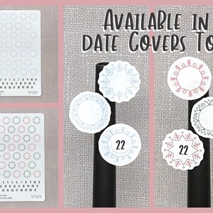 Write-on Snowflakes and Date Covers - Etsy