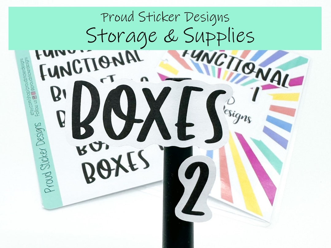 Proud Sticker Designs Storage/supplies - Etsy