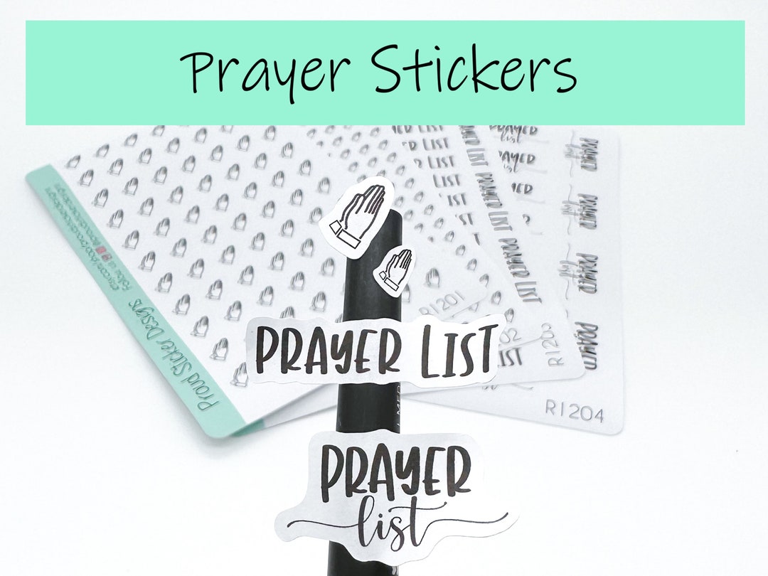 Prayer Icons and Prayer List Stickers - Etsy
