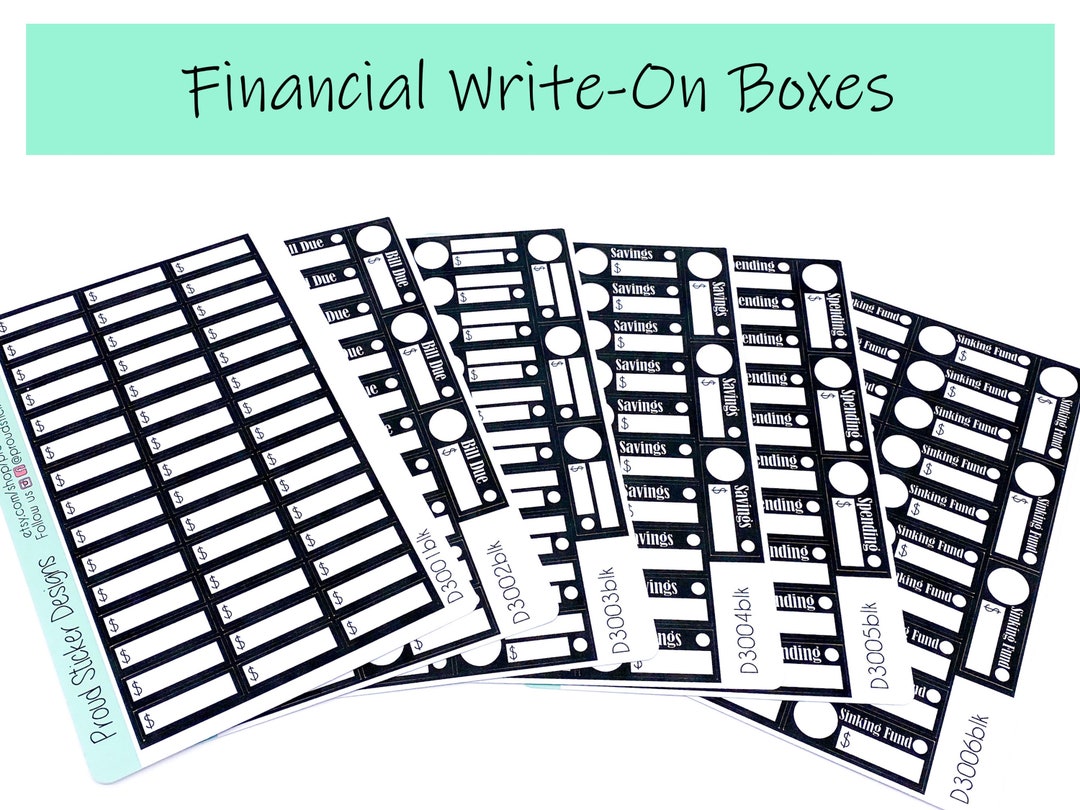 Bill Due Boxes - Etsy