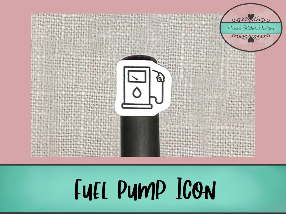 Gas/fuel Pump Icon Stickers - Etsy