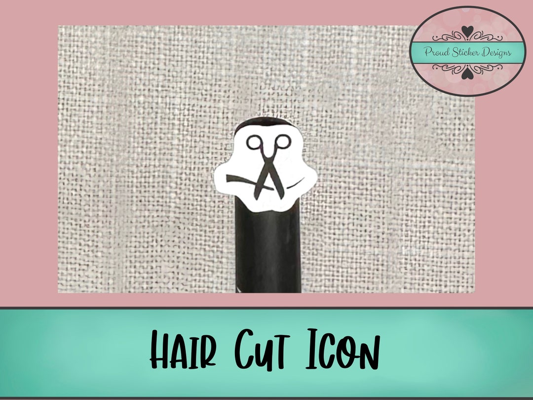 Hair Cut | Hair Salon Appointment Icon Stickers - Etsy