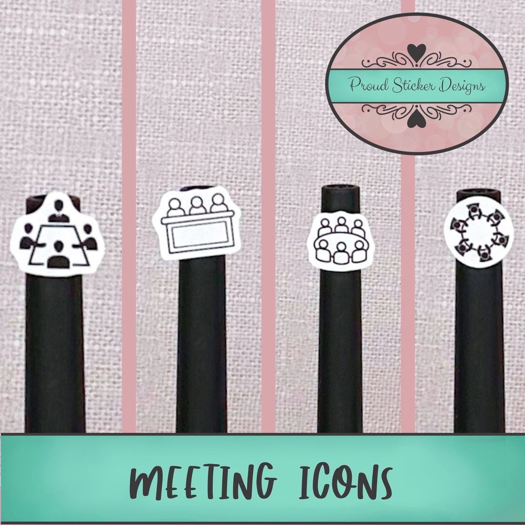 Meeting Icon Stickers - Etsy