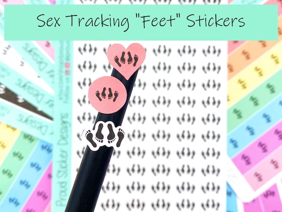 Sex Tracking Feet Stickers Etsy 