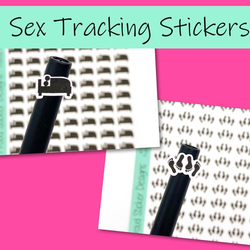 Sex Tracking Stickers Etsy