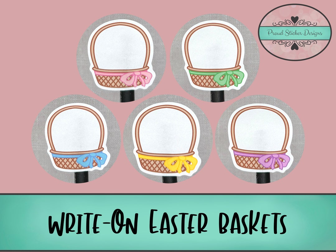 Write-on Easter Baskets and Date Covers - Etsy
