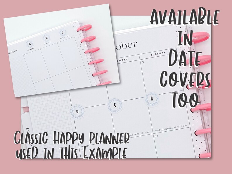 Write-on Snowflakes and Date Covers - Etsy