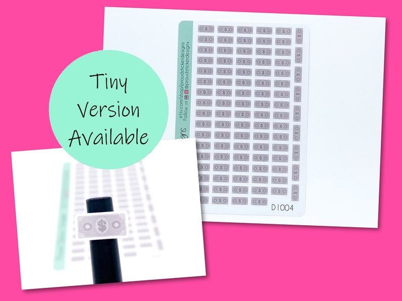 Dollar Bill Icon Stickers - Etsy