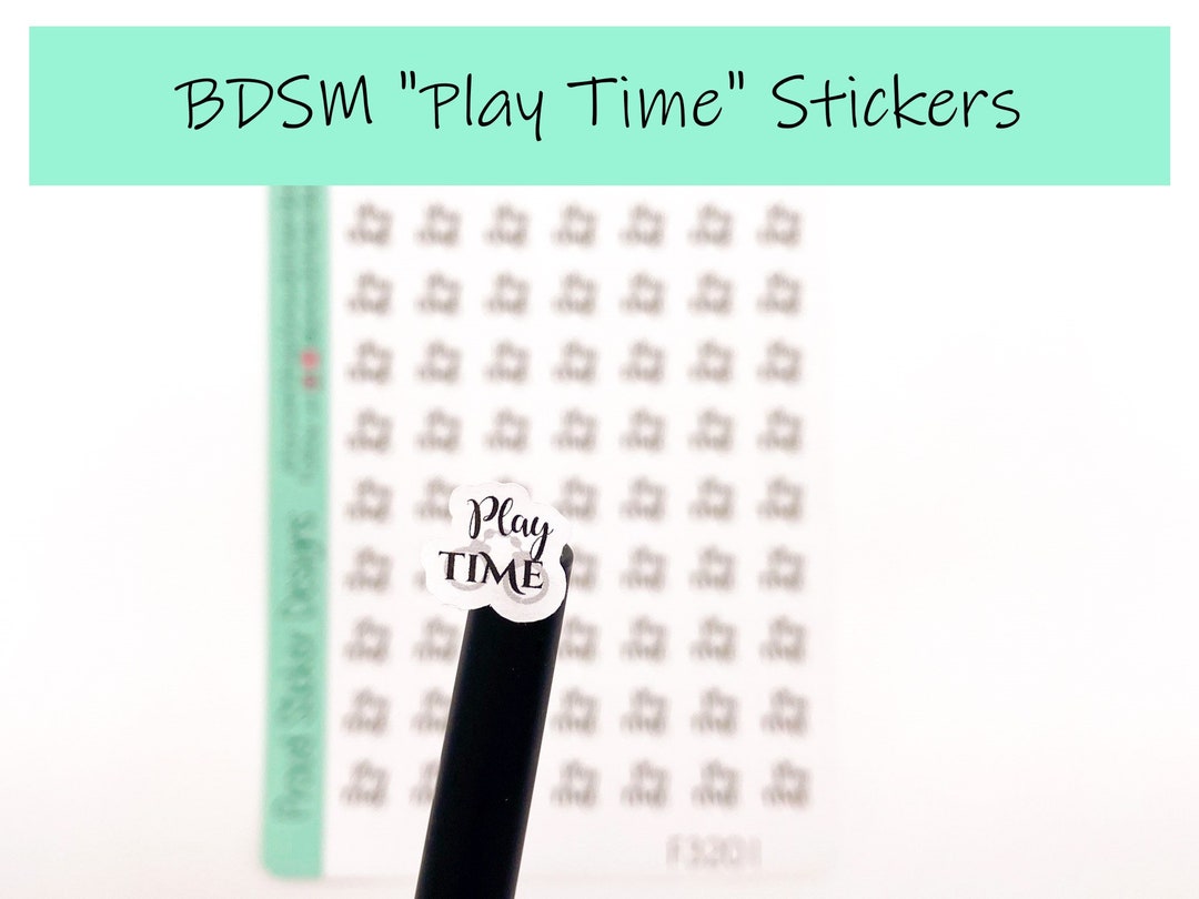 BDSM Play Time Stickers - Etsy