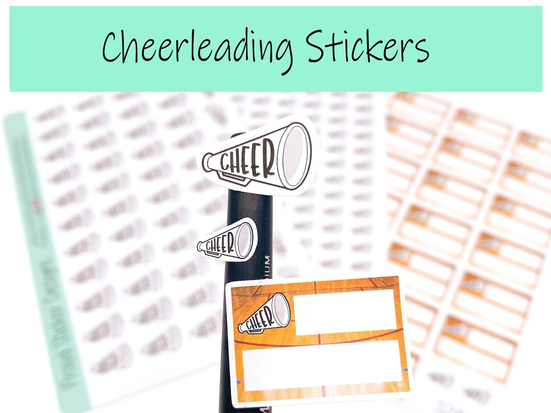 Cheerleading Stickers - Etsy