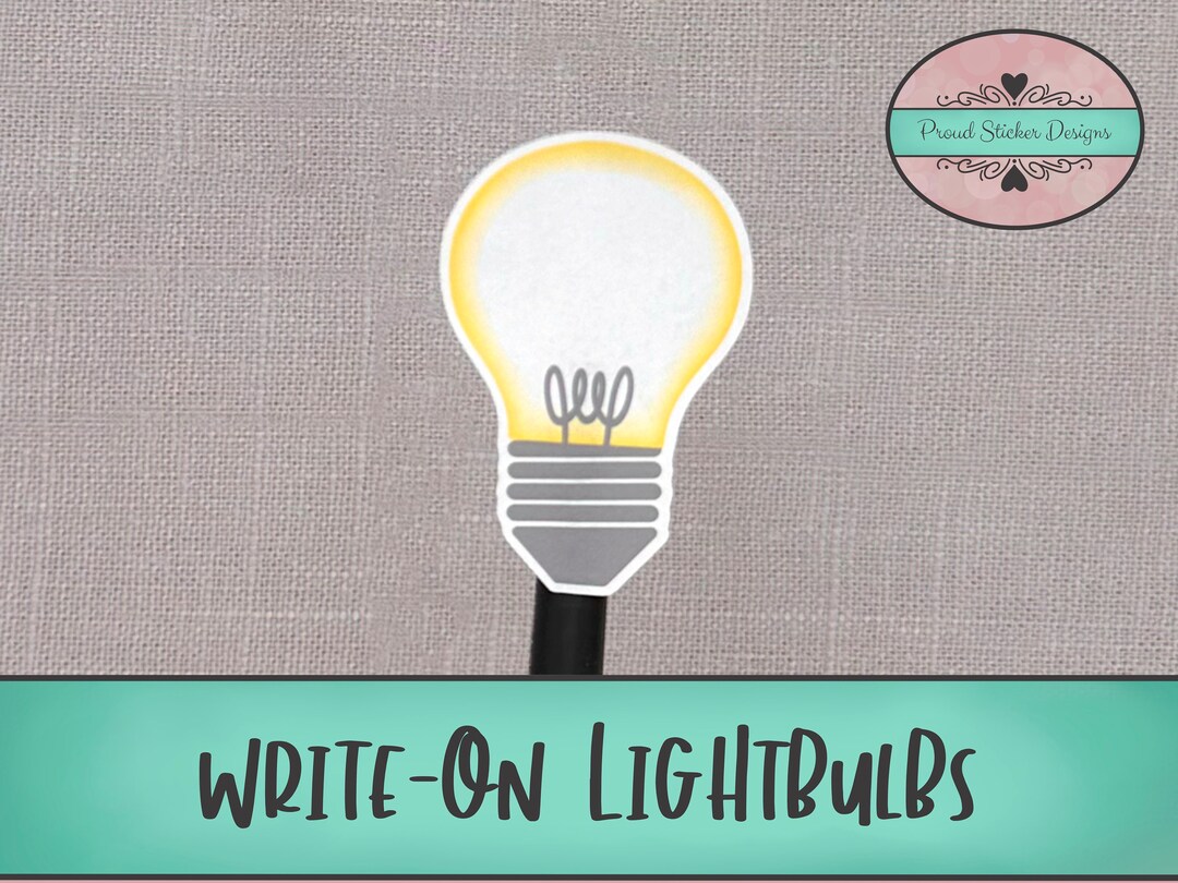 Write-on Light Bulbs and Date Covers - Etsy