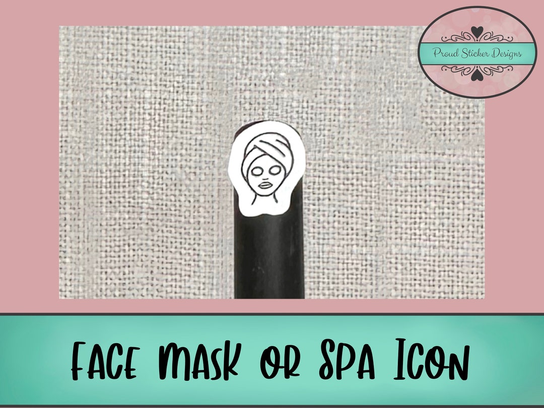 Face Mask | Spa Day Icon Stickers - Etsy