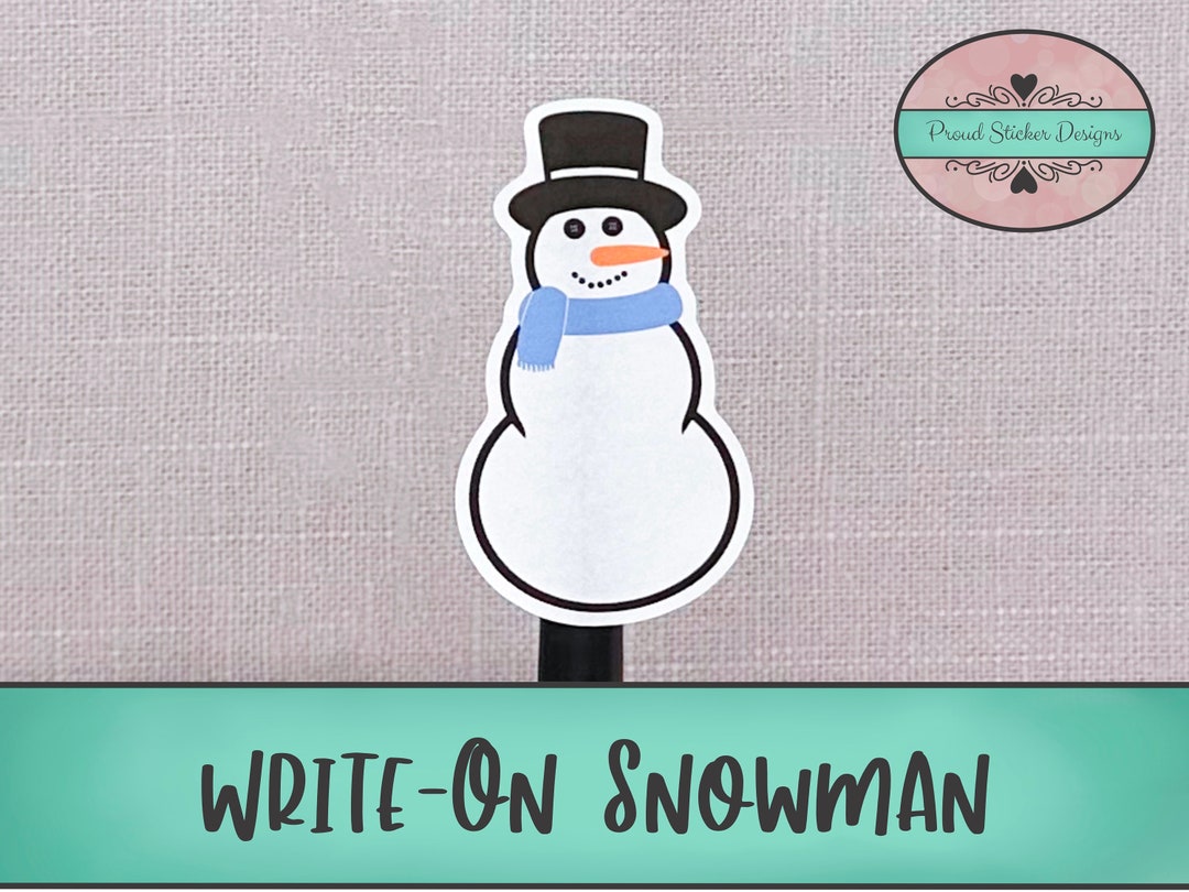 Write-on Snowman and Date Covers - Etsy