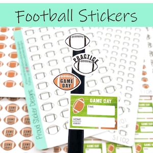 Football Practice and Game Day Stickers - Etsy