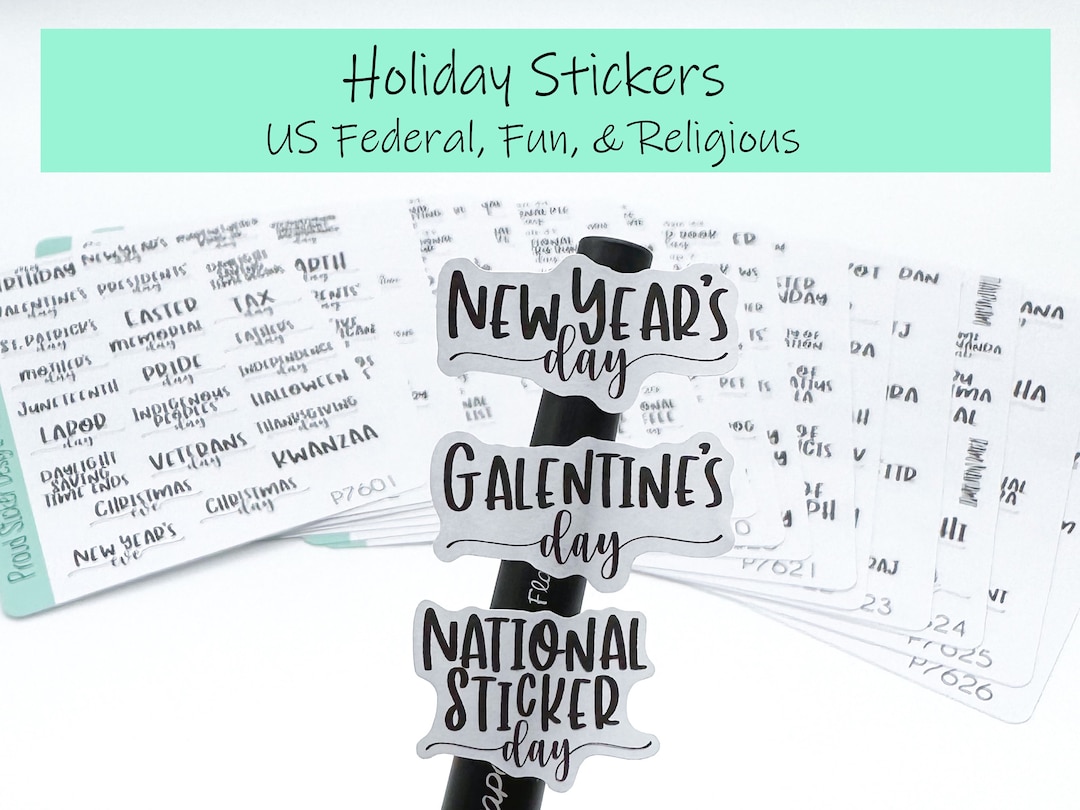 Holiday Stickers - Etsy