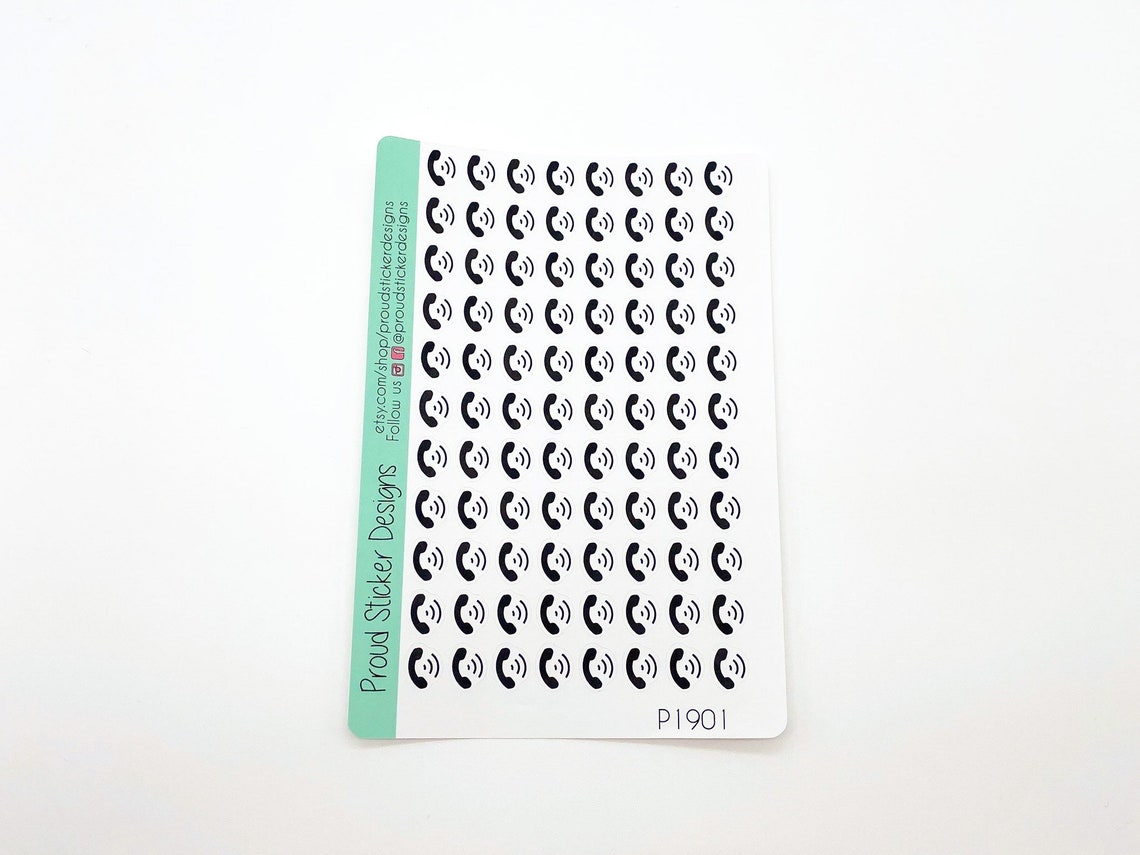 Phone Call Stickers | Etsy