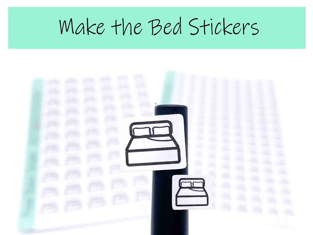 Bed Icon Stickers - Etsy