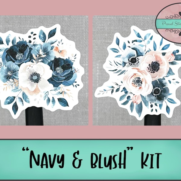 Navy and Blush - Etsy